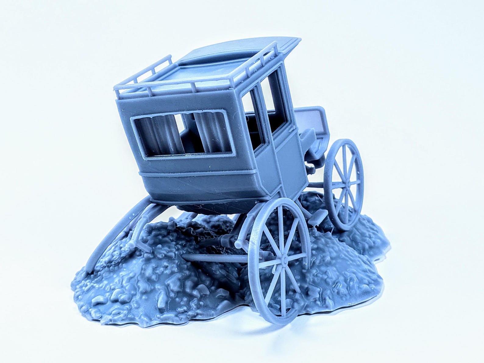 Fogbound Carriage and Damaged Cart - Etsy