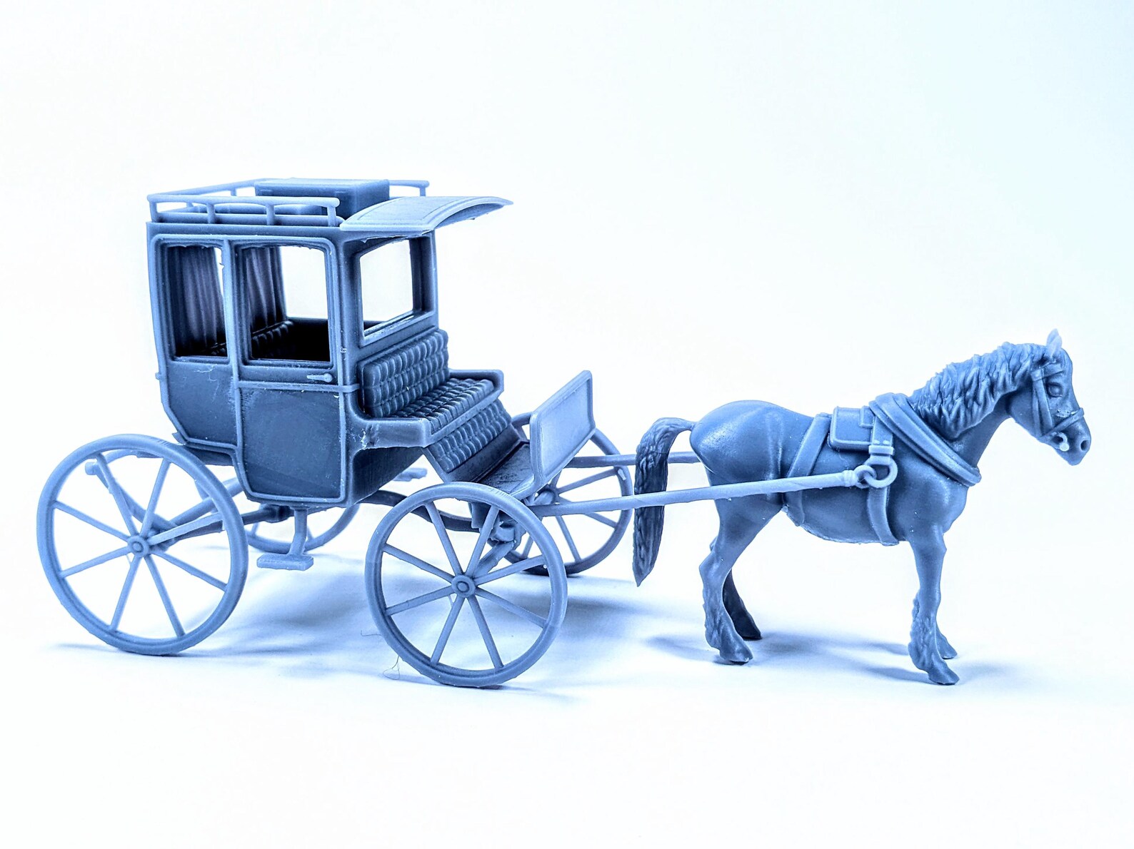Fogbound Carriage and Damaged Cart - Etsy