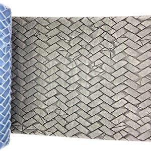 Worn Interlocking Stone Texture Roller - Etsy