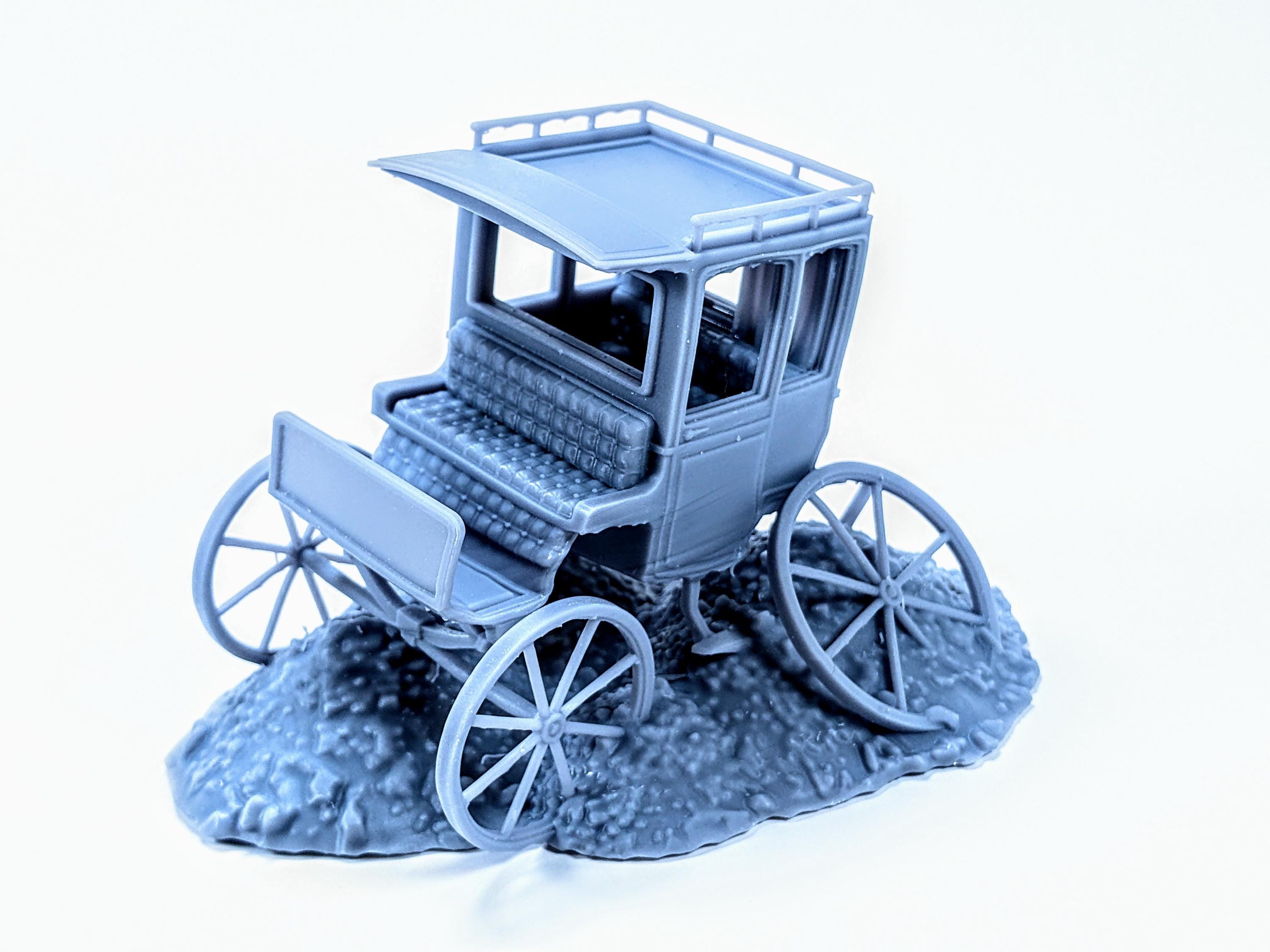 Fogbound Carriage and Damaged Cart - Etsy