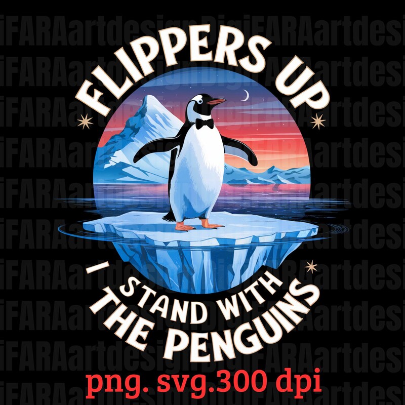 Flippers up I Stand With the Penguins Shirt - Etsy