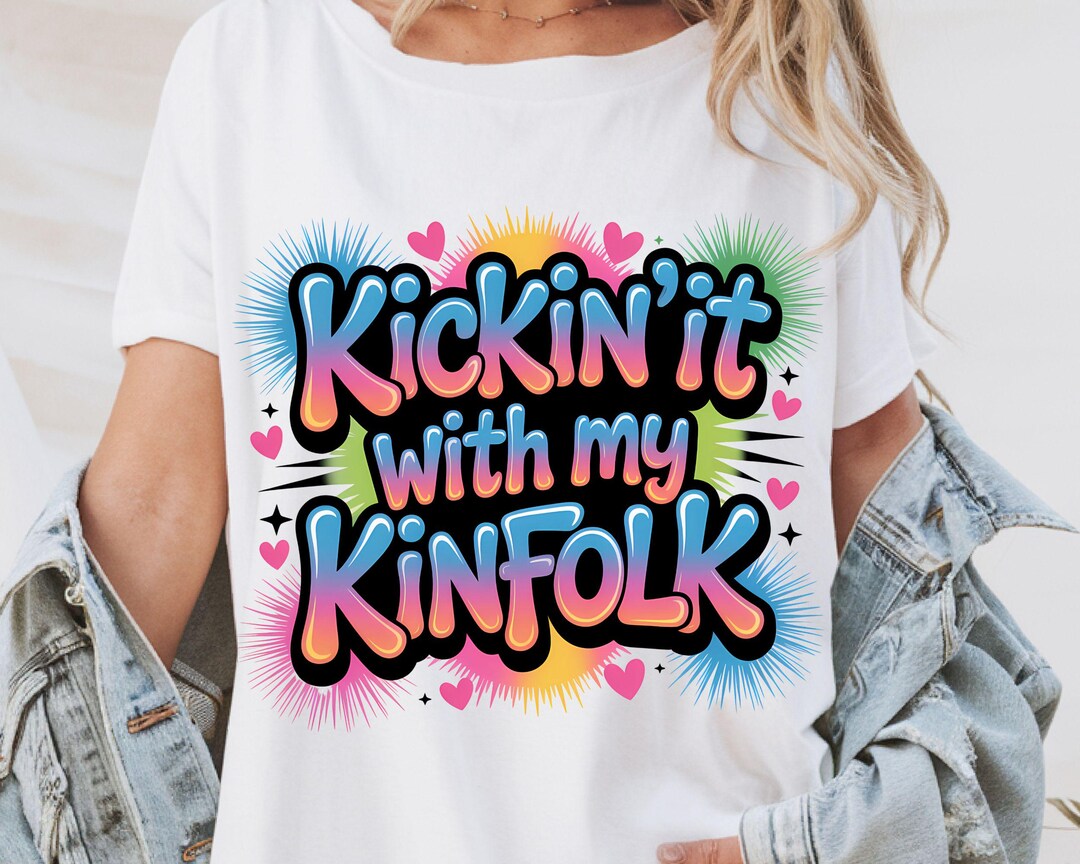 Kickin It With My Kinfolk Png, Family Reunion 2025 T-shirt, Reunion Png ...