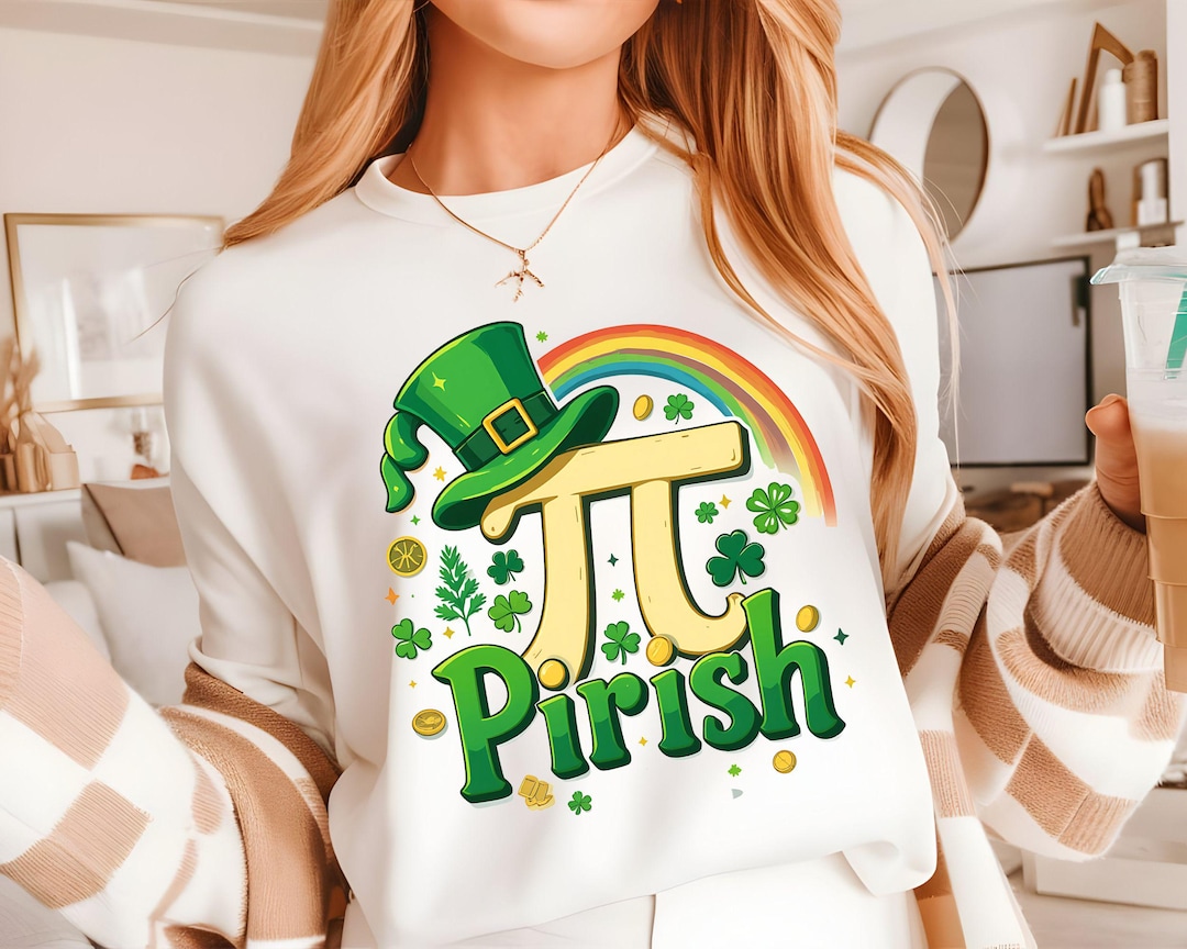 Pi-irish Png ,pi Day Png , St. Patrick's Day Math Teacher Shirt ...