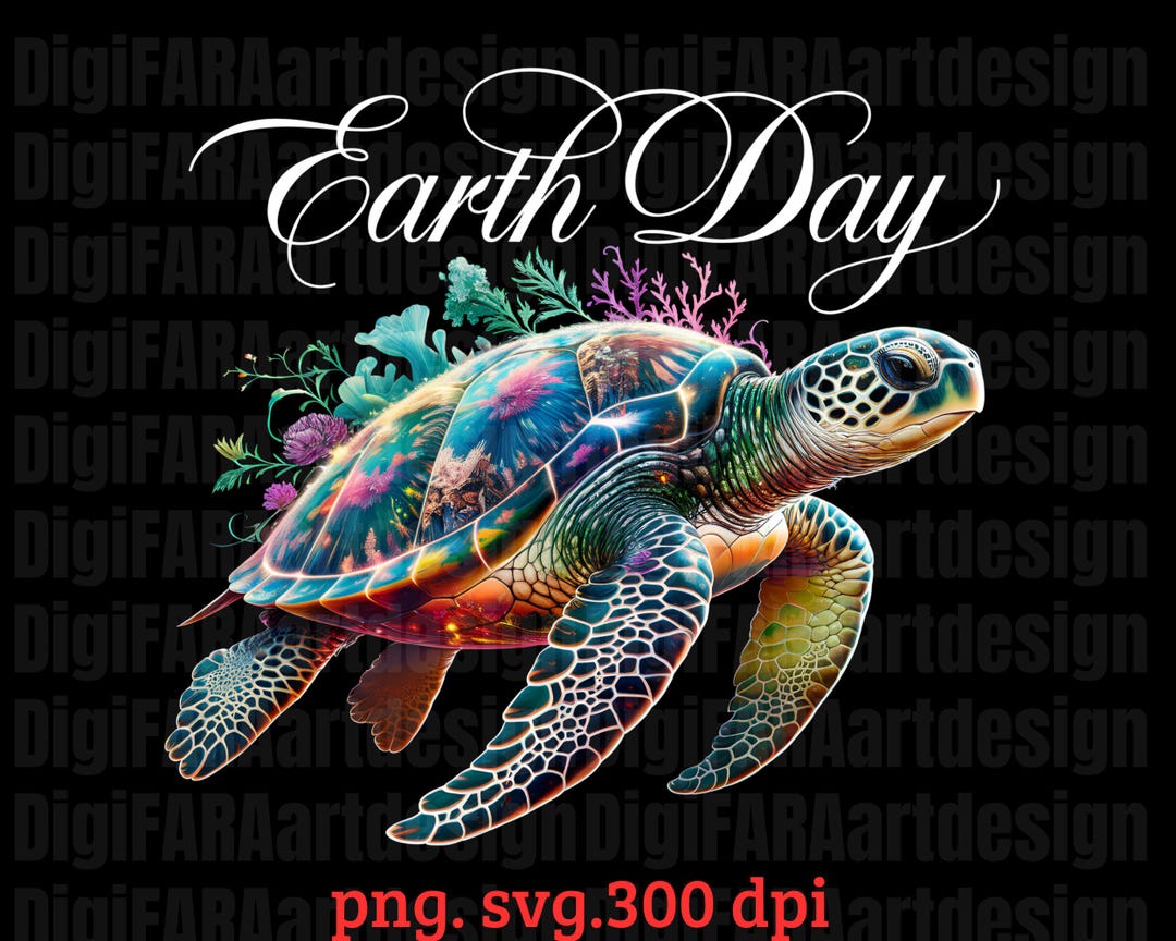 Earth Day Svg , Turtle Earth Day ,save the Planet Png, Earth Day Png ...
