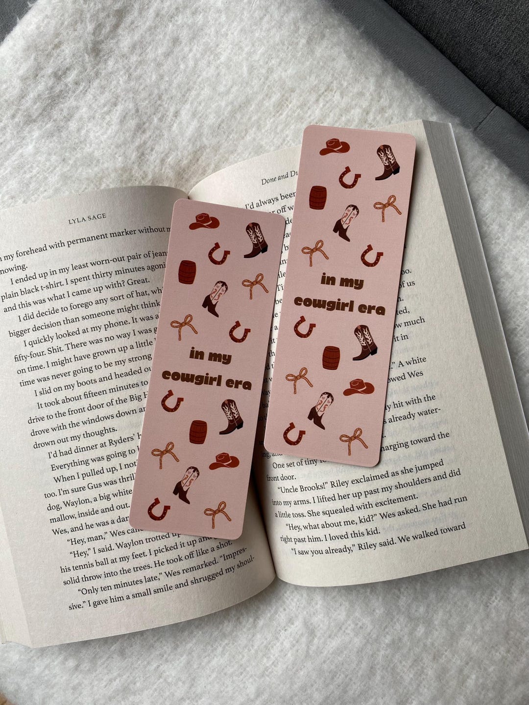 Cowgirl Bookmark | Cowboy Bookmark | Western Bookmark | Cute Bookmark ...