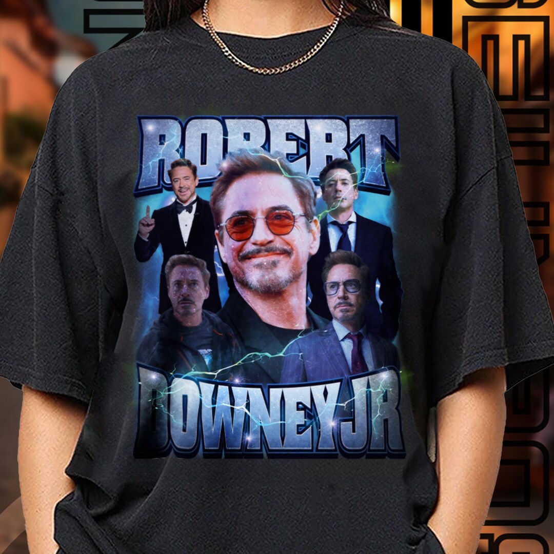 High-quality Robert Downey Jr. Fan Merch T-shirt for Women and Men ...