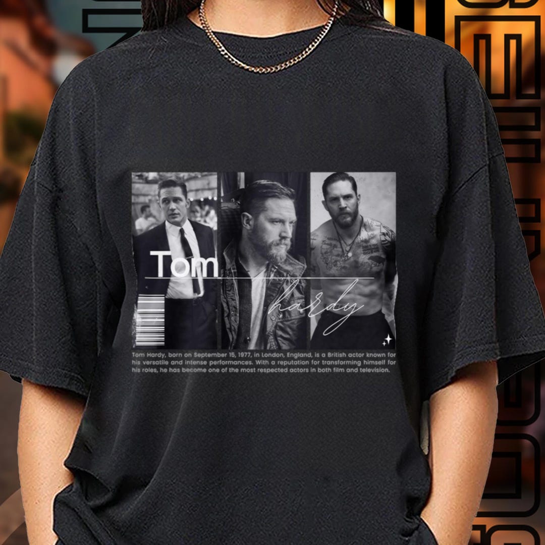 High-quality Tom Hardy Fan Merch T-shirt for Women and Men, Limited ...