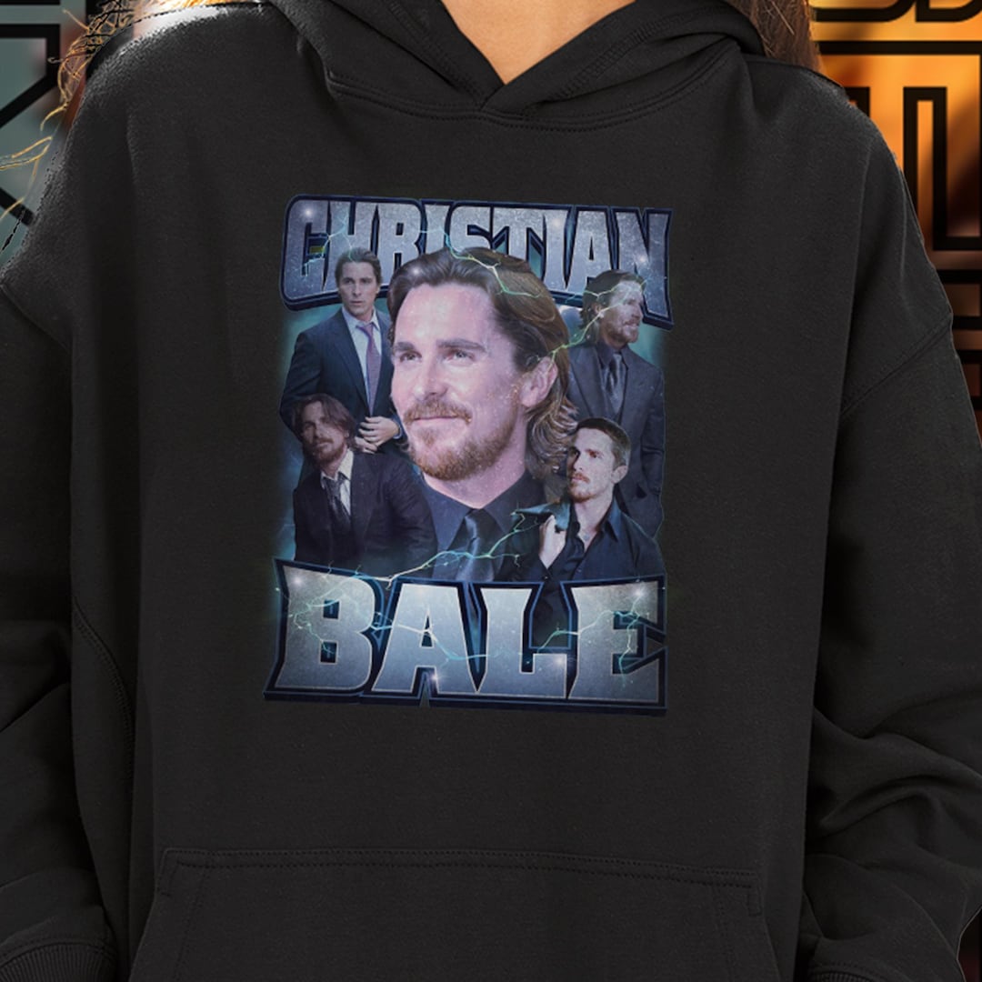 High-quality Christian Bale Fan Merch Hoodie for Women and Men, Limited ...