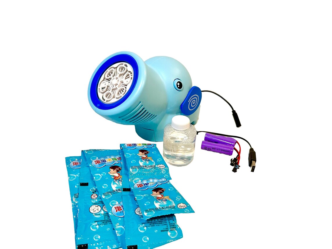 Switch Adapted Bubble Machine Elephant (BLUE) - Etsy
