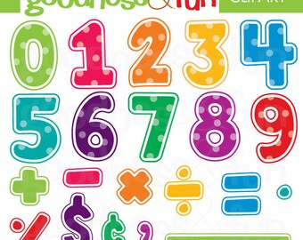 Number clipart | Etsy