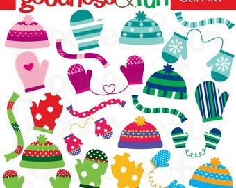 Mittens Clipart | Etsy