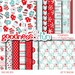 Let It Snow Winter Digital Papers - Digital Winter Paper Pack - Instant ...