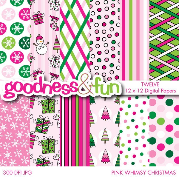 Pink Digital Paper - Etsy