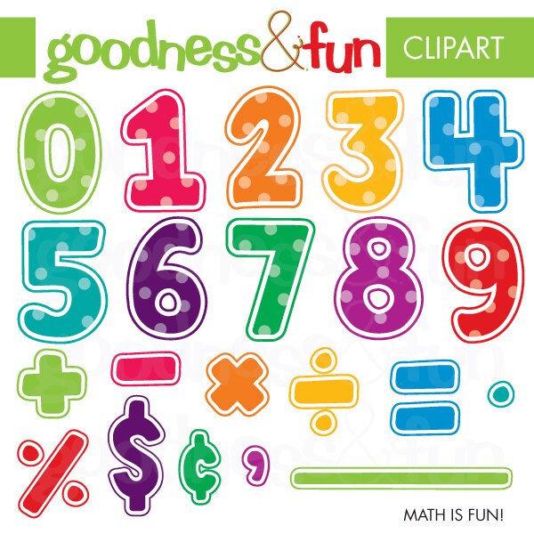 Maths Numbers Clipart