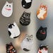 Handmade Clay Cat Magnet | Fridge Decor | Hand Painted Kitten | Pet ...