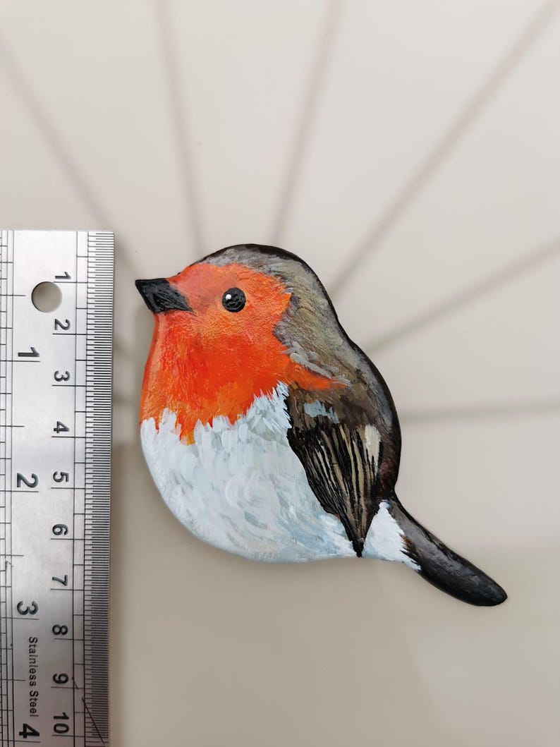 Handmade Clay Bird Magnet | Fridge Decor | Realistic Bird Species ...