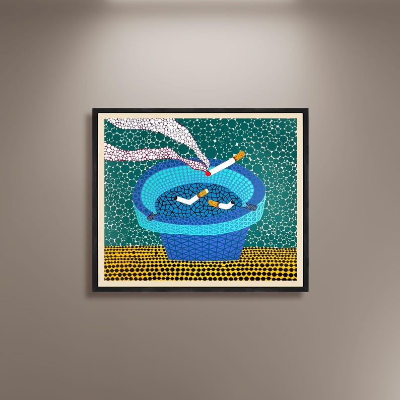 Yayoi Kusama’s Signature Polka-dot Style, Pop Art Cigarette Poster ...