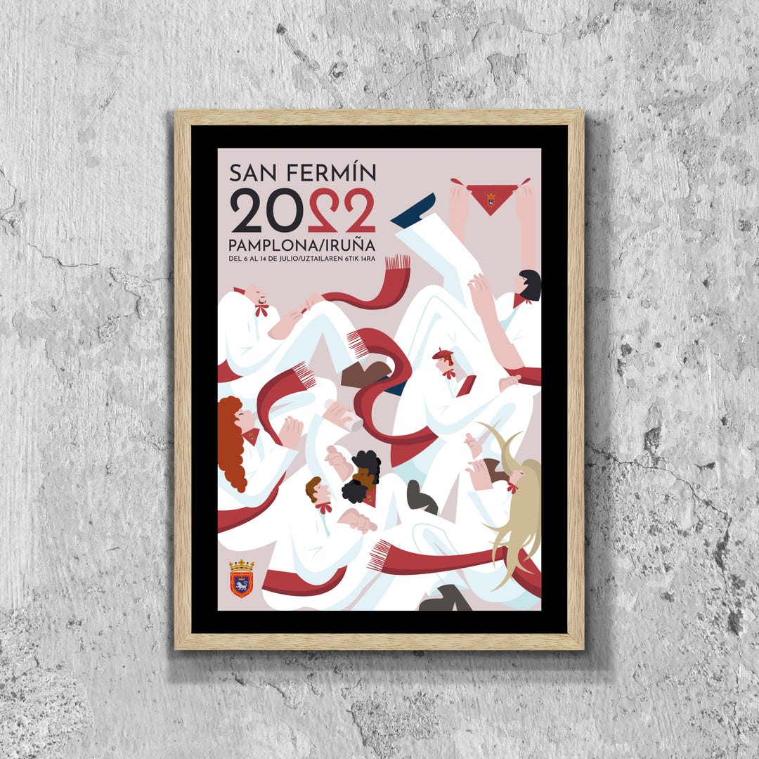 Spain 2022 Espagne Popular Festivals San Fermin Poster Print Framed ...
