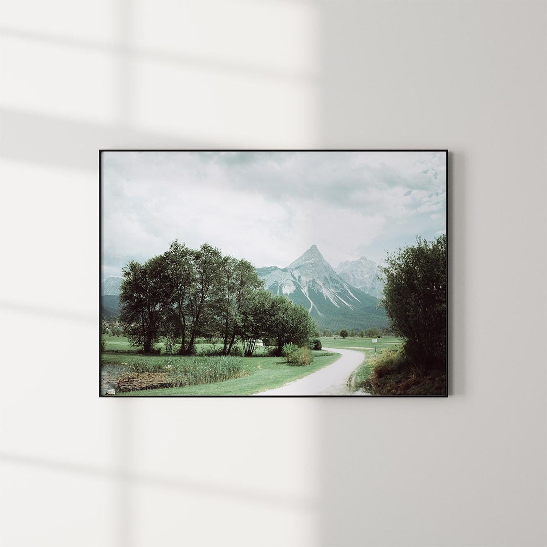 Bavarian Alps Landscape Wall Art, Bayerische Alpen Photo Print, Bavaria ...