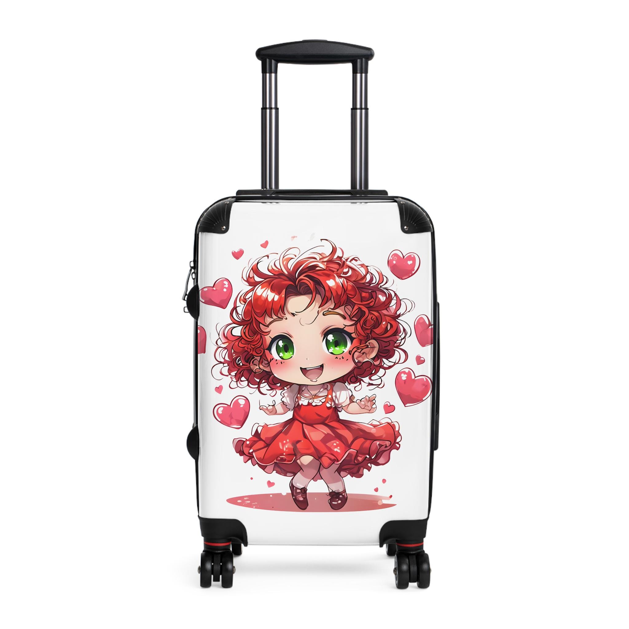 Adorable Curly Redhead Cartoon Character Suitcase - Etsy