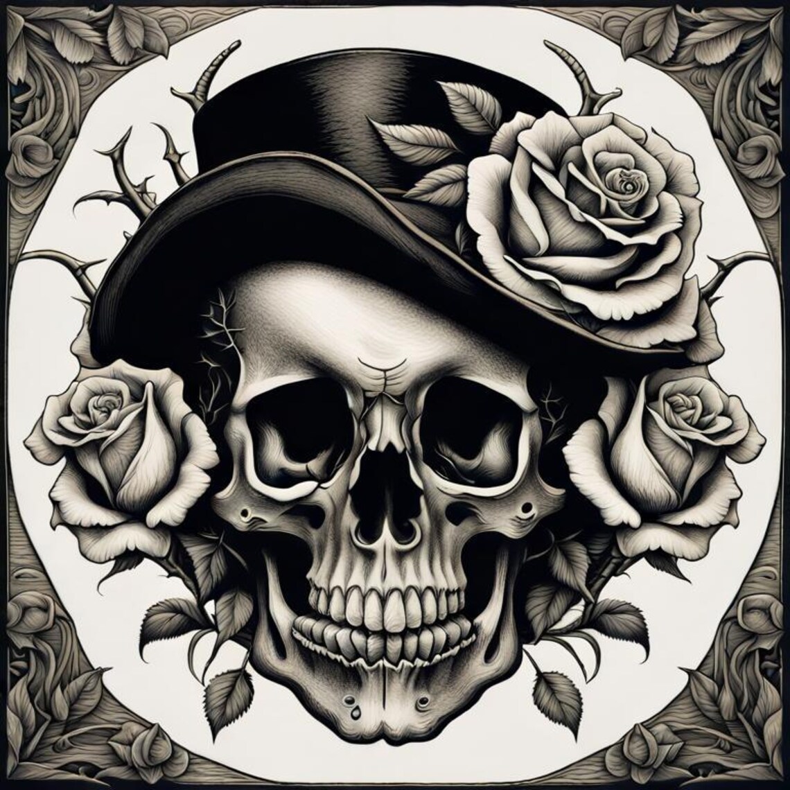 Gothic Skeleton & Skull PNG Design Pack, 270+ High-quality Graphics for ...