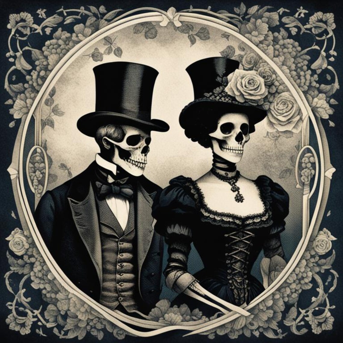 Gothic Skeleton & Skull PNG Design Pack, 270+ High-quality Graphics for ...
