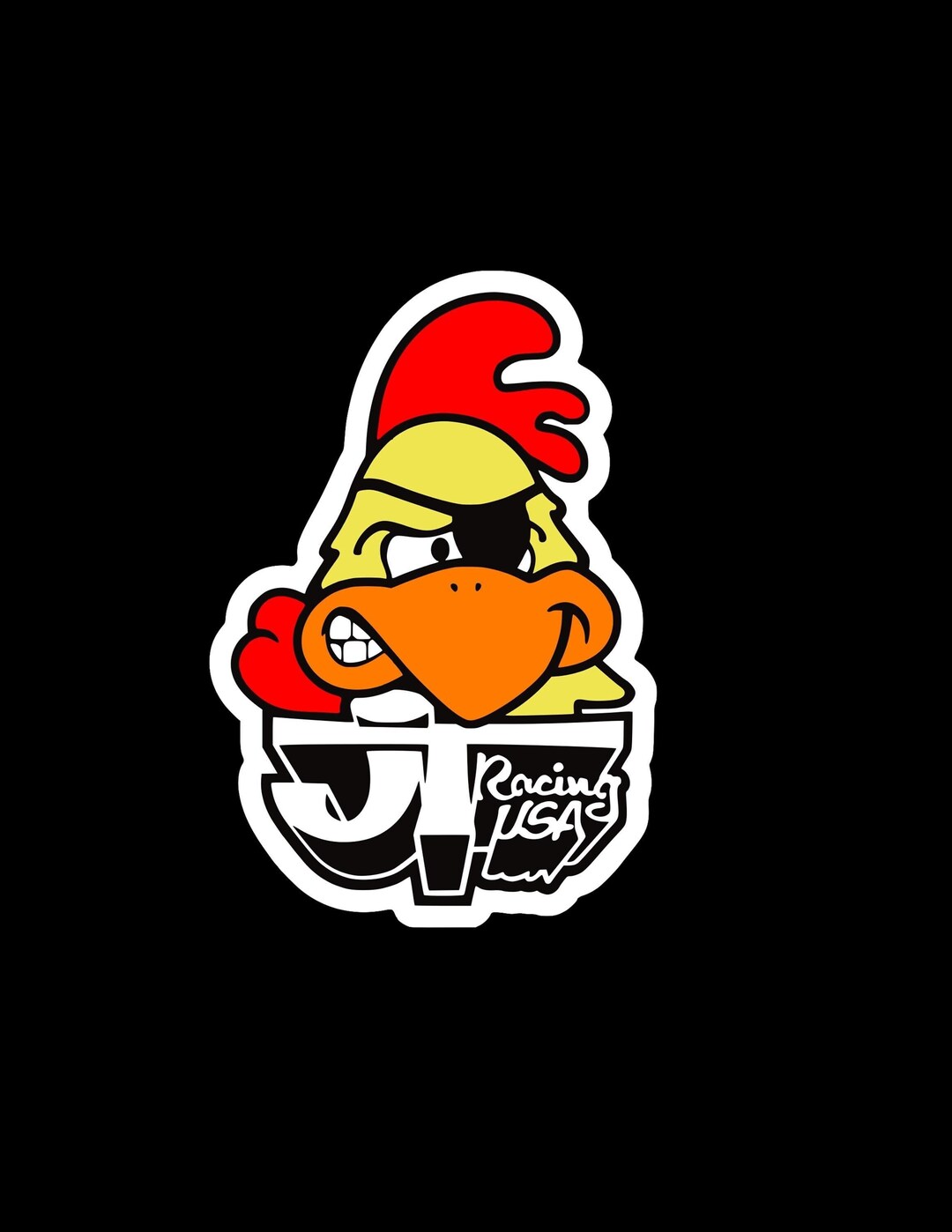 JT Racing USA Rooster Reproduction Decal or T-shirt, Old School Vintage ...