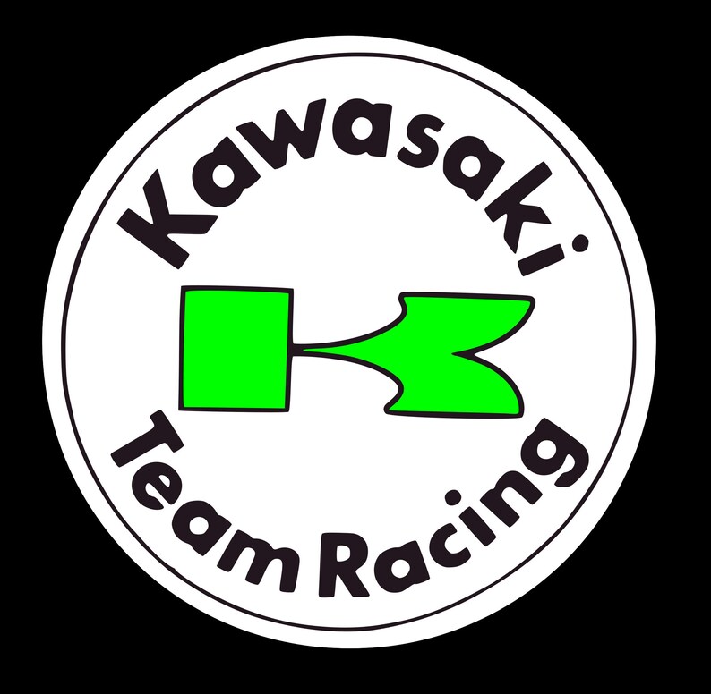 Kawasaki Team Racing Reproduction Decal Old School Vintage Motocross - Etsy