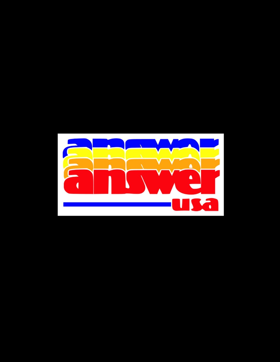 Answer USA Reproduction Decal, Old School Vintage Motocross - Etsy