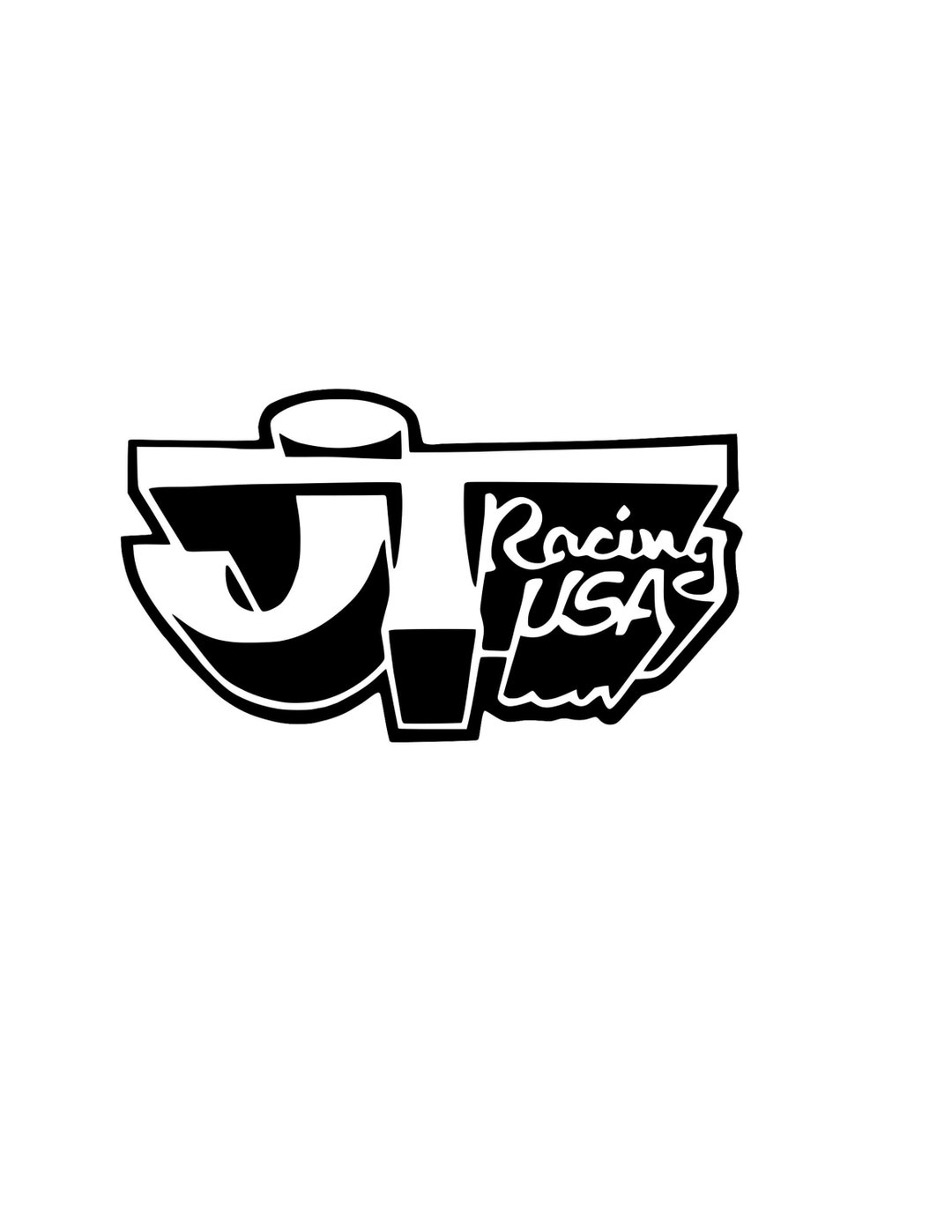 JT Racing USA Colored Logo Reproduction Decal, Old School Vintage ...