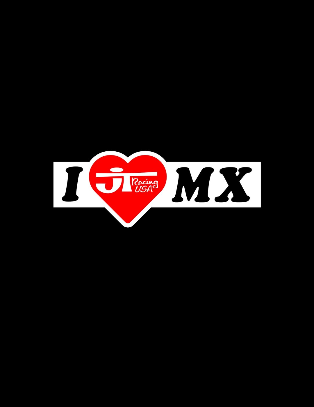 JT Racing USA- I Love MX Reproduction Decal, Old School Vintage ...