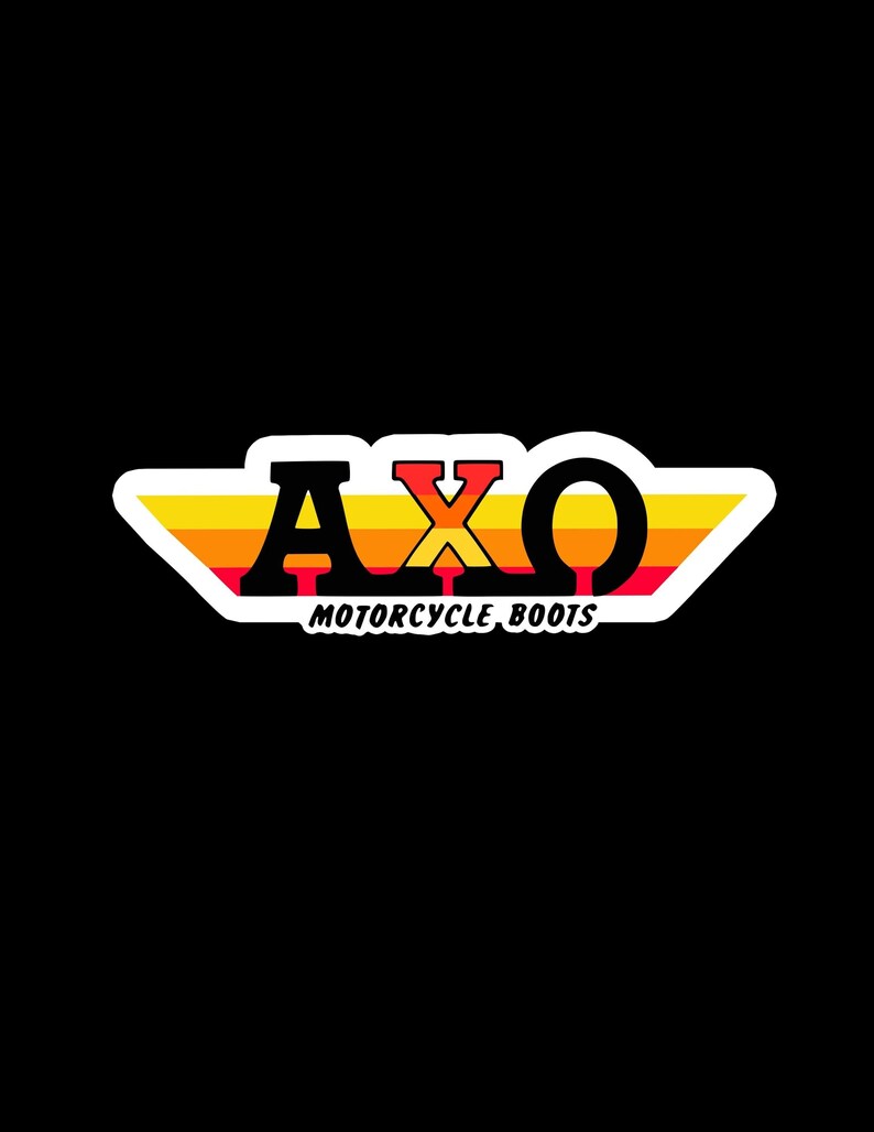 AXO Motorcycle Boots Reproduction Decal Old School Vintage Motocross - Etsy