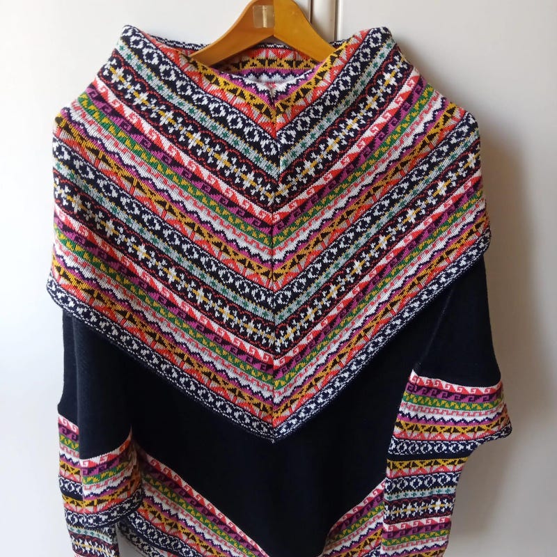 Peruvian Poncho - Etsy