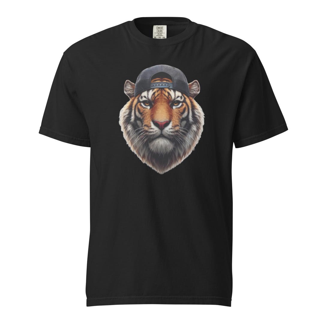 Tiger Wearing Backwards Hat Unisex T-shirt - Etsy