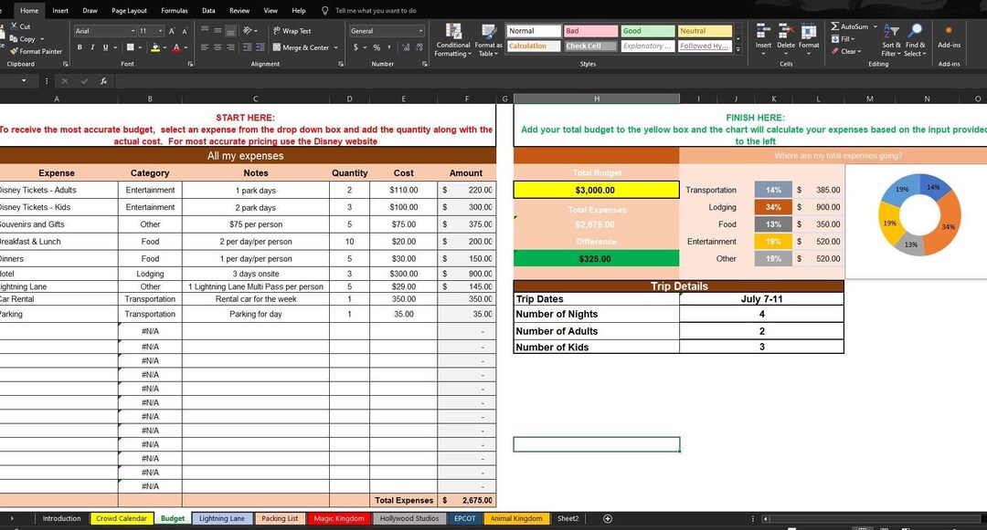 2026 WDW Trip Planner_ Budget & Lightning Lane Guide (digital Download ...