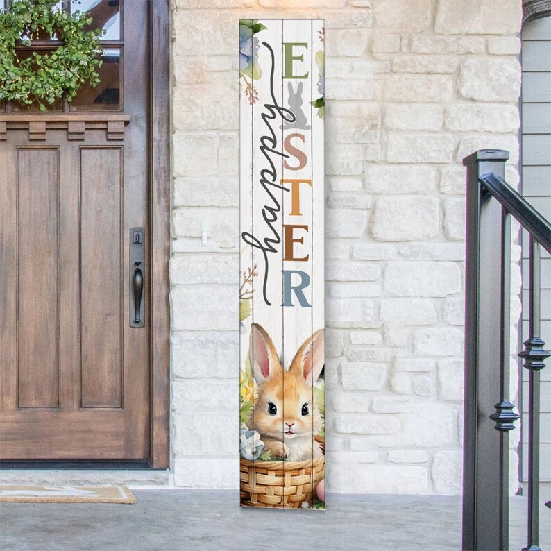 Handcrafted Easter Porch Leaner, 4 Design Choices, Spring Outdoor Decor ...