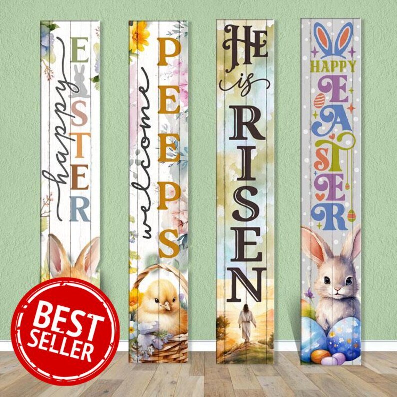 Easter Porch Leaner, Porch Leaner Decorations, Easter Decorations ...