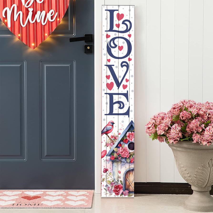 Hand-painted Valentine's Day Porch Leaners | Heart, Love, Valentines ...