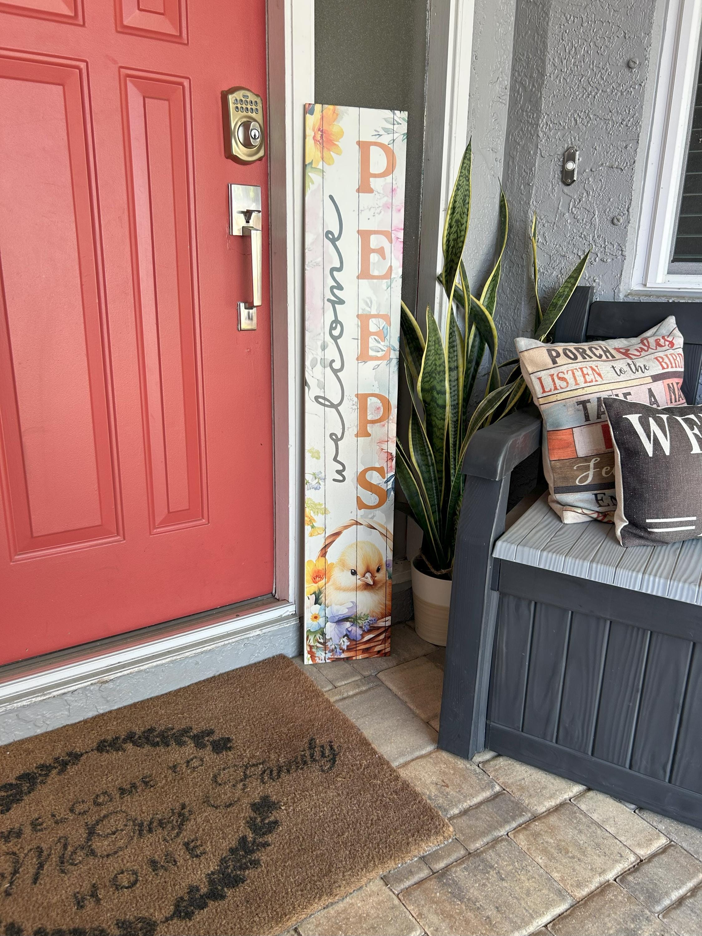 Easter Porch Leaner, Porch Leaner Decorations, Easter Decorations ...