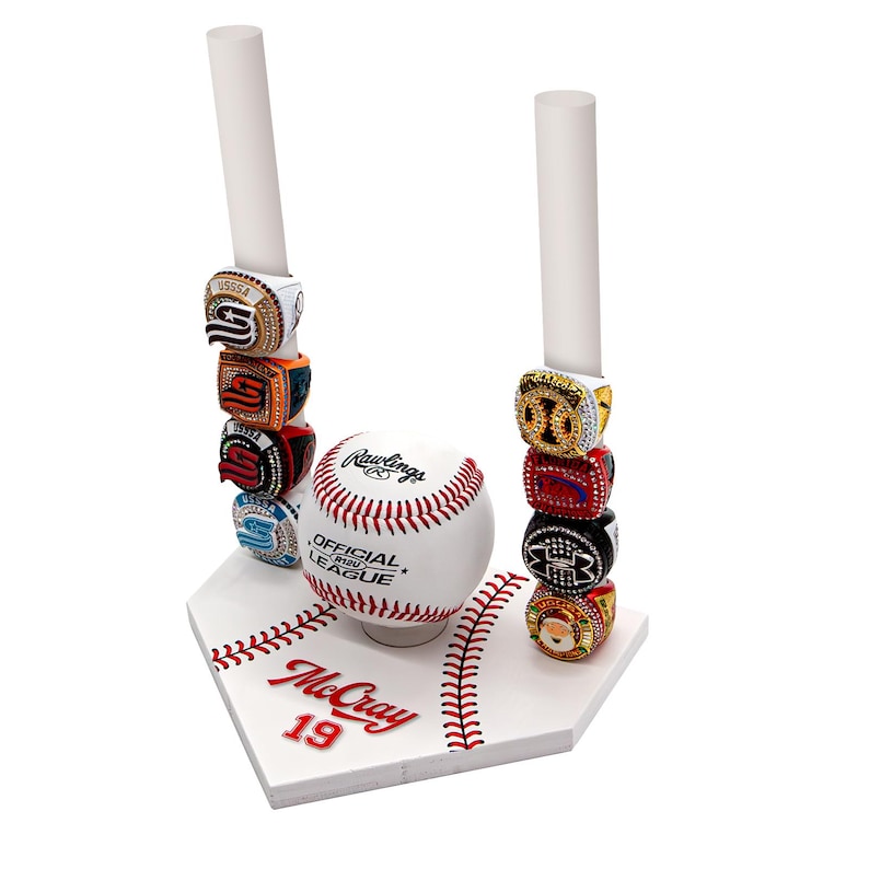 Personalized Baseball Ring Holder Display: Sports Fan Gift - Etsy