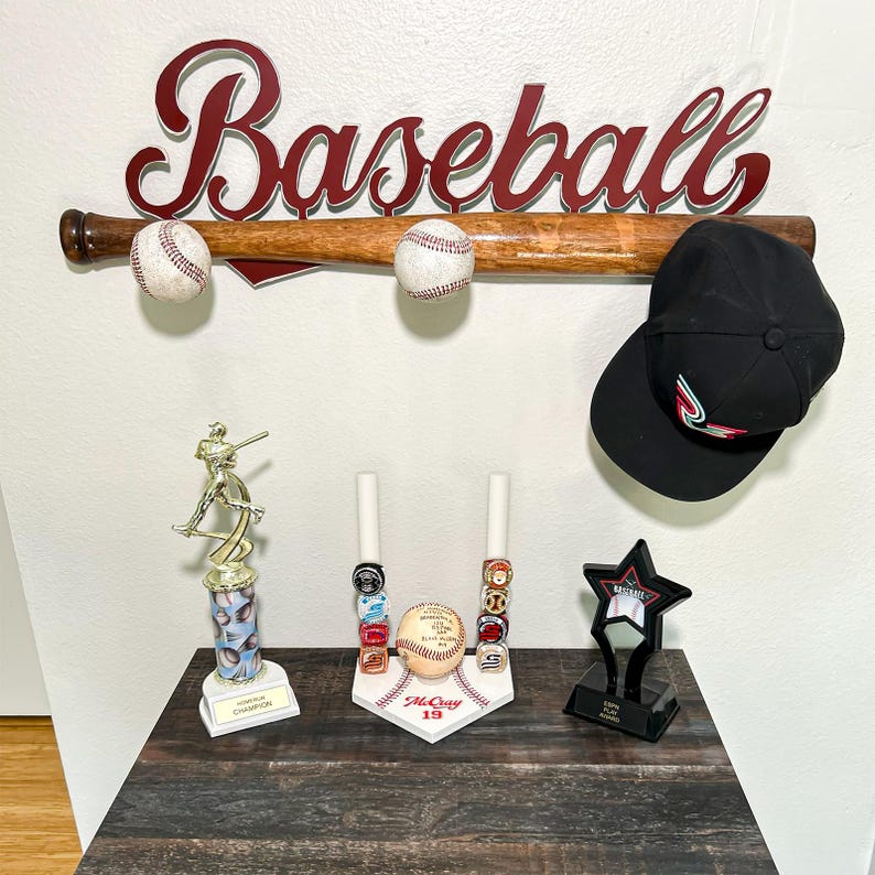 Personalized Baseball Ring Holder Display: Sports Fan Gift - Etsy