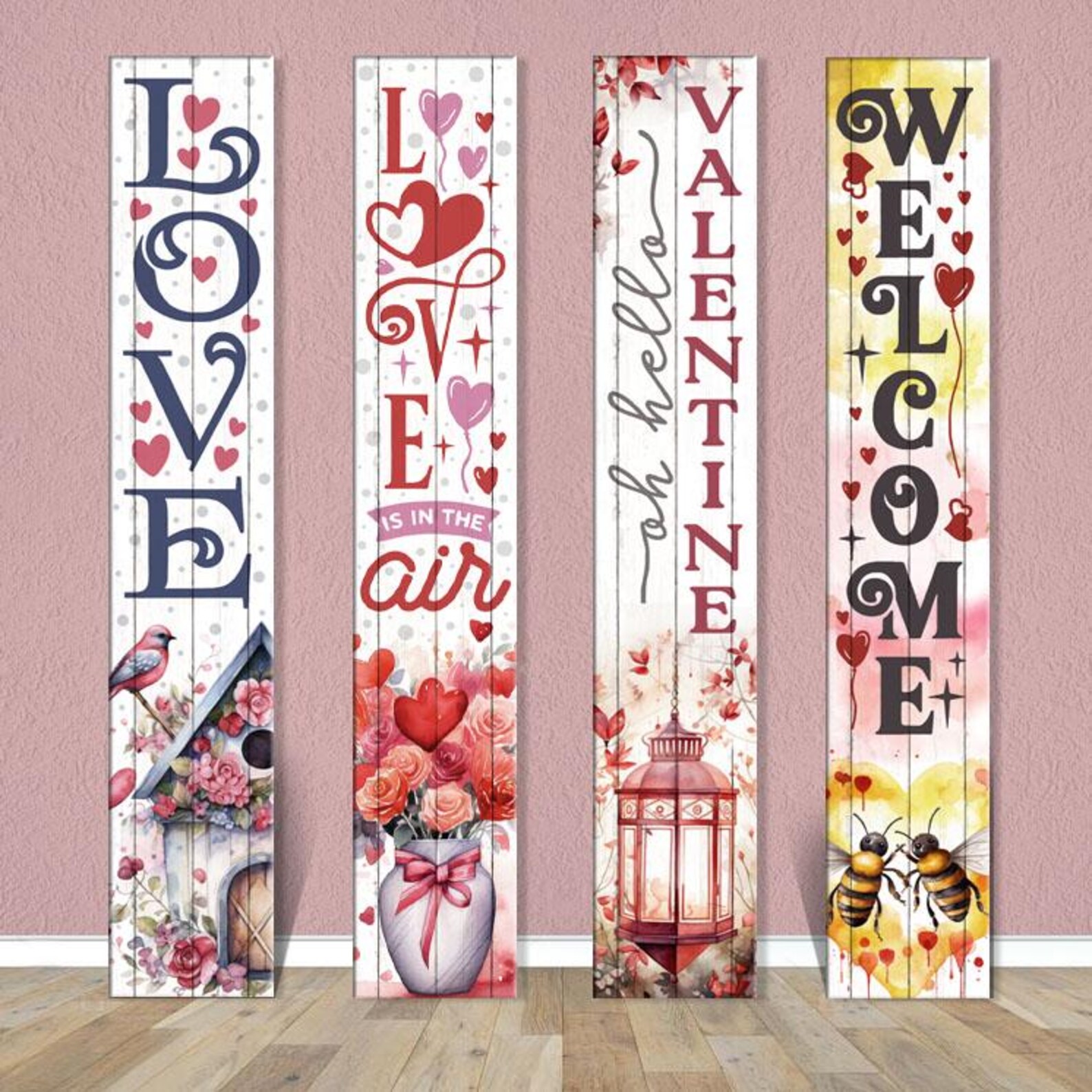 Hand-painted Valentine's Day Porch Leaners | Heart, Love, Valentines ...
