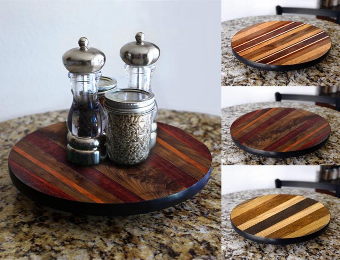 Round Lazy Susan, Table Lazy Susan, Wood Lazy Susan, Kitchen Lazy Susan ...