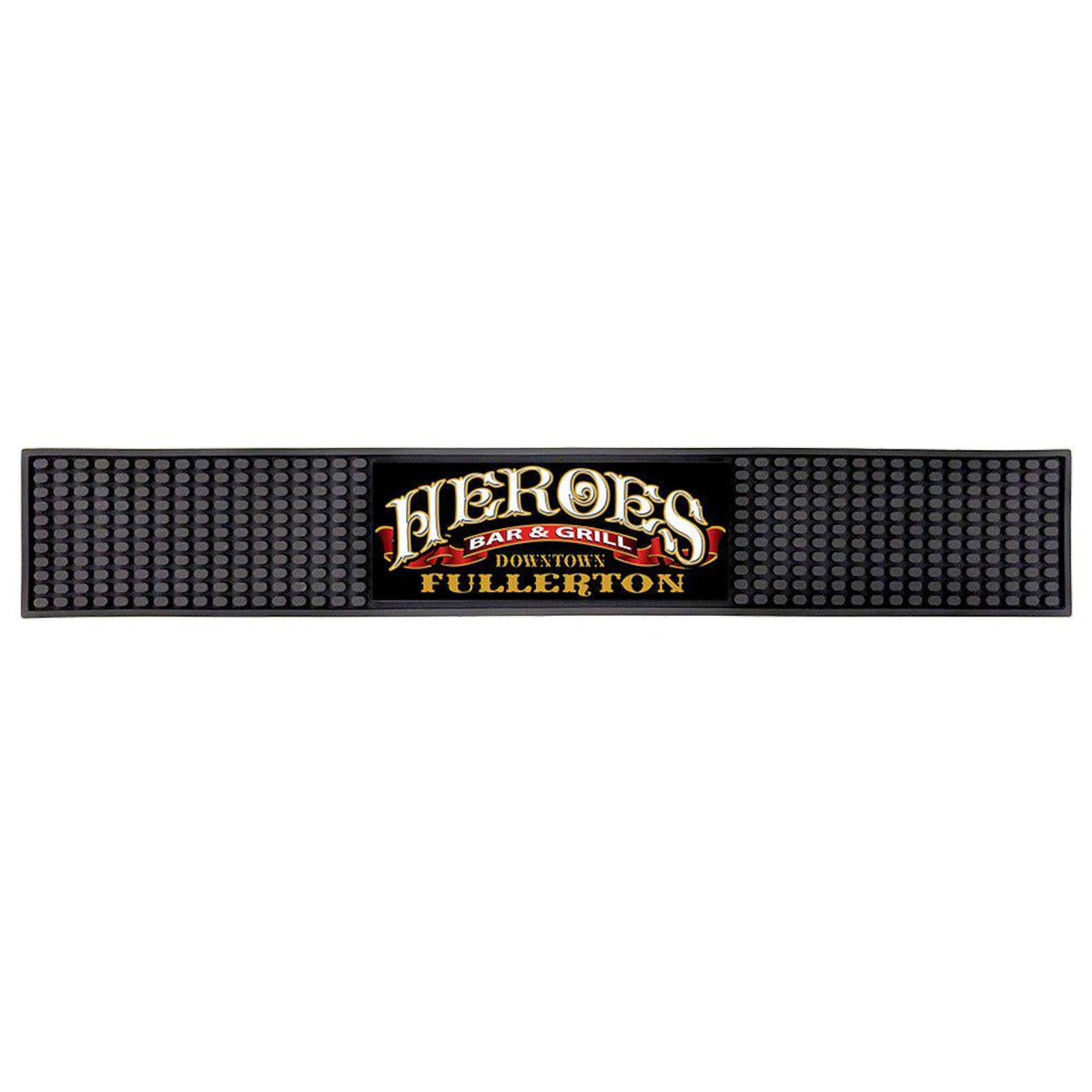 Custom Logo Bar Mat: 22.75" Rubber Spill Mat, Full Color Print - Etsy