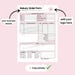 Bakery Order Form, Fully Editable Template, Printable Template, Cake ...