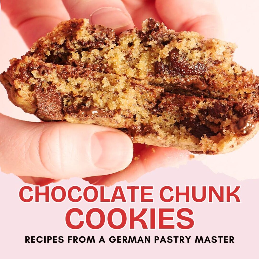 Double Chocolate Chunk Cookie Recipe, Choco Cookies, Baking Printable ...