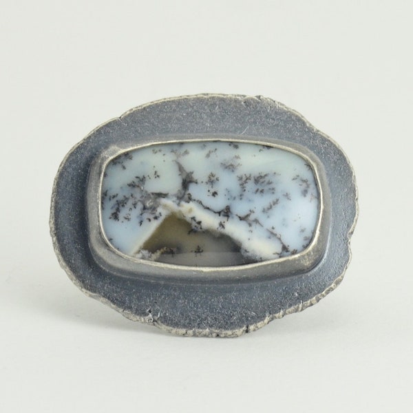 Dendritic Agate Ring - Etsy