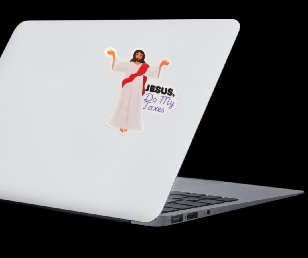 Religious Jesus Kiss-cut Vinyl Decals, Christian Sticker, Tax Season ...
