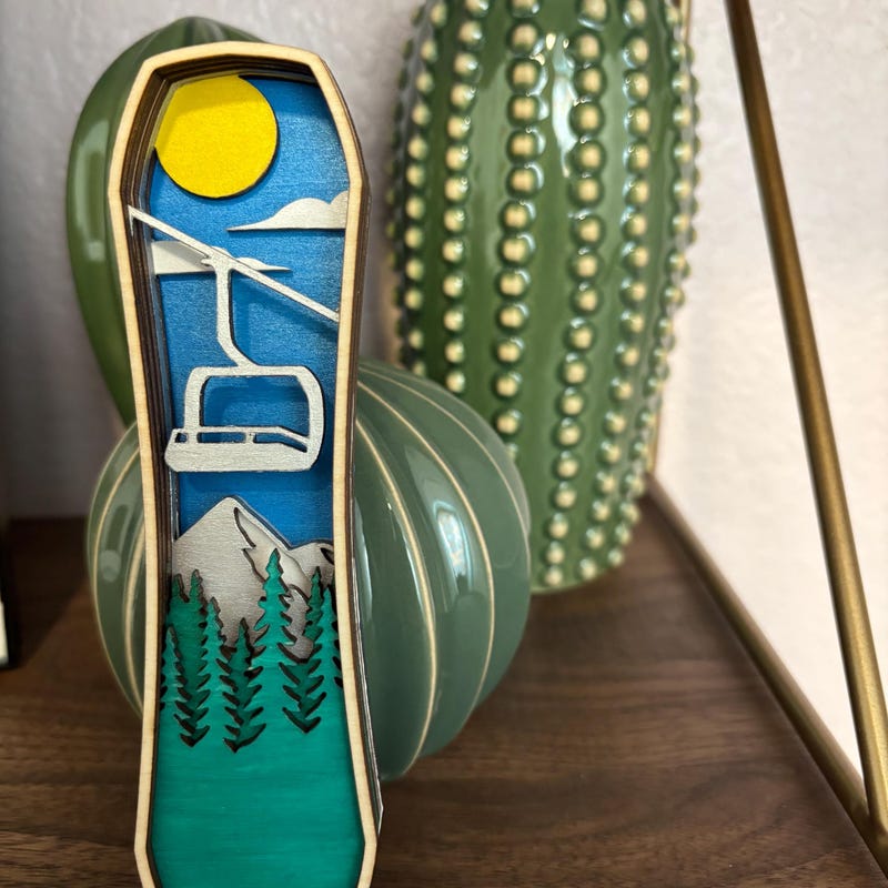Snowboard Metal Art - Etsy