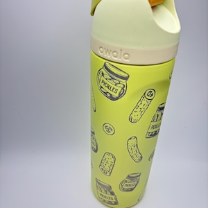 Laser Engraved Owala Water Bottle: Pickle Pattern - Gift for Pickle ...